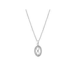 ZEEme Silber Halskette Silber 925 rhodiniert mit Unendlichkeits-Symbol