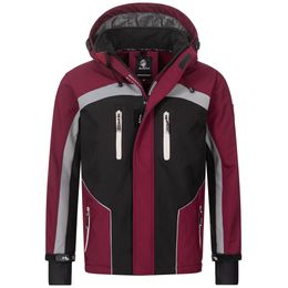 Rock Creek Softshelljacke Weinrot