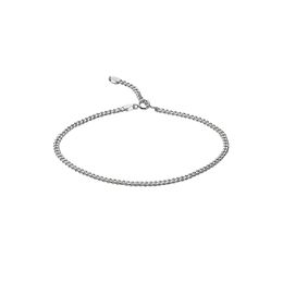 ZEEme Silber Fu&szlig;kette 925 Silber 23-26cm lang