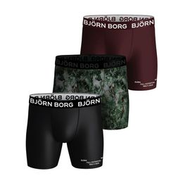 Bj&ouml;rn Borg Bj&ouml;rn Borg - 3er Pack atmungsaktive Performance Boxershorts | Herren Sport Boxershorts - Camo Mix