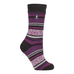 Heat Holders W&auml;rmehalter - Damen Thermosocken f&uuml;r den Winter | Outdoor & Indoor Socken | Kuschelig & Flauschig | Geschenke f&uuml;r Frauen - Schwarz (Barcelona)