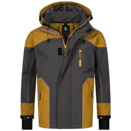 Rock Creek Softshelljacke Maisgelb