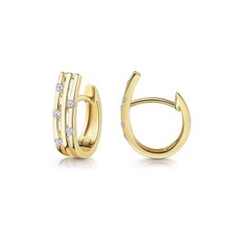 Diamonds by Ellen K. Fascination by Ellen K. Klappcreolen 375/- Gelbgold glanz Zirkonia