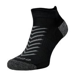 COMODO - Hi Viz Running Socken | Leichte Anti Blister Sport Socken - Schwarz