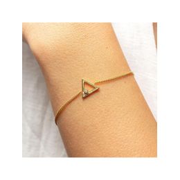 CAI Armband 925 Sterling Silber gelb vergoldet Zirkonia Dreieck