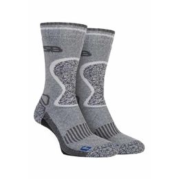 Storm Bloc - 2 Paar Herren Heavy Duty Winter warm gepolstert Thermal Wool Blend Socken f&uuml;r Wandern