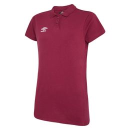 Umbro Womens/Ladies Club Essential Polo Shirt (New Claret/Wei&szlig;)