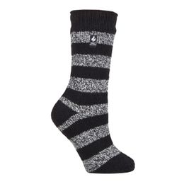 Heat Holders W&auml;rmehalter - Damen Thermosocken f&uuml;r den Winter | Outdoor & Indoor Socken | Kuschelig & Flauschig | Geschenke f&uuml;r Frauen - Schwarz / Wei&szlig; (Tuscuny)