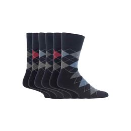 Gentle Grip - Herren Socken Bigfoot Honeycomb Top Cotton Rich 6er Pack - SOMRJ39