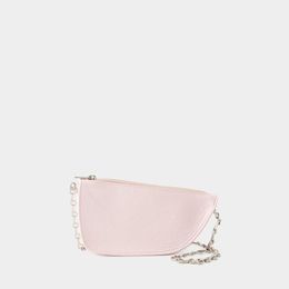Sac &agrave; Bandouli&egrave;re Micro Sling Shield - Burberry - Cuir - Rose