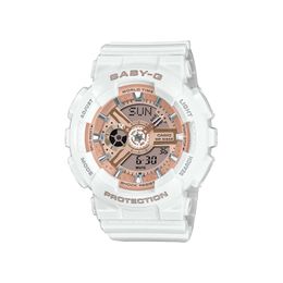Chronograph CASIO Baby-G, wei&szlig;, Armbanduhren, Damen, Chronograph, Quarzuhr, Armbanduhr, Damenuhr, analog, digital