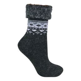 Sock Snob Damen Turn Over Top Warme Thermo-Winter-Nordic-Bettsocken