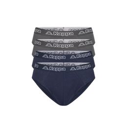 Kappa 4er Set Slip in Blau/Anthrazit