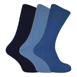 Bambus-Thermosocken f&uuml;r den Winter | THMO | Herren- & Damengr&ouml;&szlig;en | Warme dicke Bambussocken - Blau