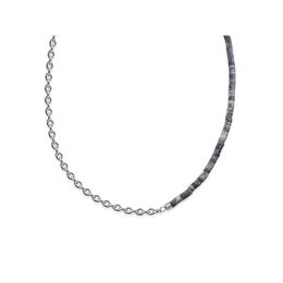 ZEEme Stainless Steel Collier Edelstahl Jaspis