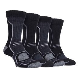 4 Pack Herren Cushion Lightweight Wandern Boot Socken f&uuml;r warmes Wetter