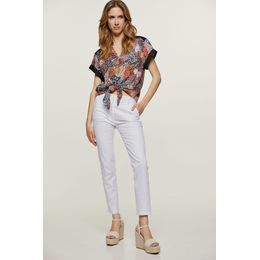 Print-Top mit Bindebanddetails