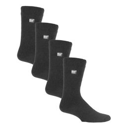 Heat Holders Ultra Lite - 4 Paar Multipack Mens Thermal Socks | Ultra Thin Warm Socks for Dress Socks in Winter - Charcoal