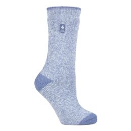 Heat Holders Lite - Womens isoliert thermische Socken | Mehrere Designs einschlie&szlig;lich Argyle Streifen Herzen Sterne | Warme Socken f&uuml;r den Winter - Denim (Venedig)