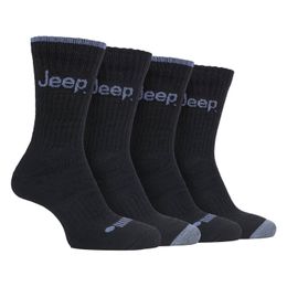 JEEP - 4 Paar Herren Anti Blister dick gepolstert Luxus Boot Socken