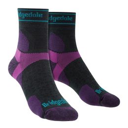 Bridgedale - Womens Ultralight Merino Socken - Holzkohle / Lila