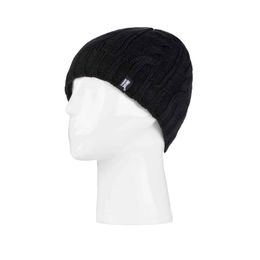 Heat Holders Thermische Fleece-gef&uuml;tterte Damen-Winterm&uuml;tze mit Zopfmuster