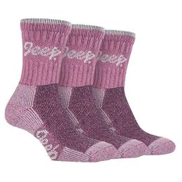 JEEP TERRAIN - 3 Paar Baumwoll-Wandersocken f&uuml;r Damen