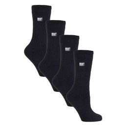 Heat Holders Ultra Lite - 4 Paar Multipack Ladies Thermal Socks | Ultra Thin Warm Socks for Dress Socks in Winter - Black