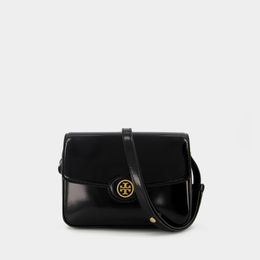 Robinson Hobo Bag - Tory Burch - Black - Leather