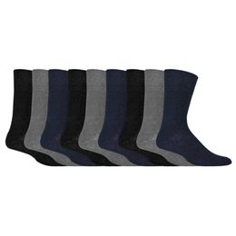 Gentle Grip - 9 Paar nicht elastische Socken aus weicher Baumwolle f&uuml;r Herren - BNG