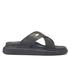 Sandalen &bdquo;Leanna&ldquo; aus Nappaleder in Schwarz