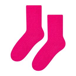 Womens Wool Dress Socks | Steven | Atmungsaktive Warme Socken f&uuml;r Damen - Pink