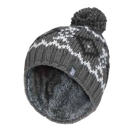 Heat Holders Herren Fleece gef&uuml;ttert Thermal Winter Warm Beanie Bommelm&uuml;tze mit Pom Pom