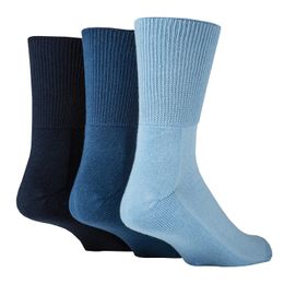 Extra breite Bambus-Socken f&uuml;r Diabetiker von IOMI | 3er-Pack | 4 Farben
