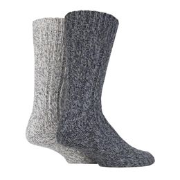 2 Paar Herren Damen dicken schweren Winter warme Wolle Wandern Boot Socken