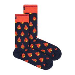 Happy Socks Gl&uuml;ckliche Socken - Neuheit Flammen Design Socken | Gro&szlig;es Geschenk - Flammen