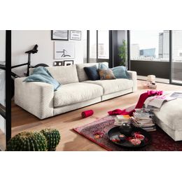 Big-Sofa Home Affaire "Enisa, bequeme, legere Polsterung B/T/H: 290/127/85 cm, Mega Sofa", wei&szlig;, B:290cm H:85cm T:127cm, Cord (88% Polyester / 12% Polyacryl), Sofas, Big-Sofa, Zeitloses und stylisches Loungem&ouml;bel, in Fein- und Breitcord