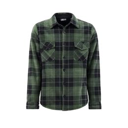 Heat Holders Gesteppte karierte Winterjacke f&uuml;r M&auml;nner | W&auml;rmehalter | Langarm-Karohemd | Karomuster - Hunter / Schwarz