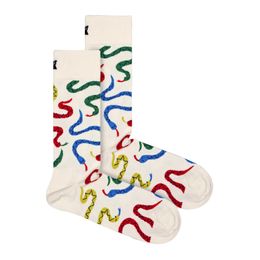 Happy Socks Gl&uuml;ckliche Socken - Neuheit Schlangen Design Socken | Gro&szlig;es Geschenk - Schlangen