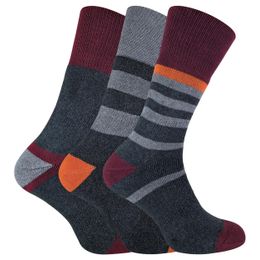 Peninsula - 3 Paires Homme Chaussettes avec Double Peau pour Randonn&eacute;e - Pack 4