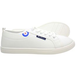 Ben Sherman Southside Herren Wei&szlig;e Sneakers