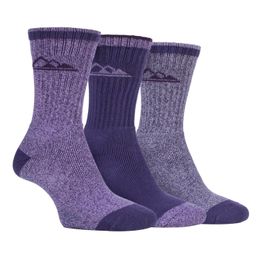 3 Paar leichte, atmungsaktive Damen-Wandersocken mit Fu&szlig;gew&ouml;lbest&uuml;tze