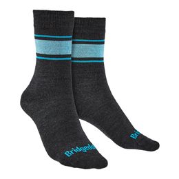 Bridgedale - Womens Liner Base Layer Merino Socken - Dunkelgrau / Blau