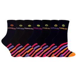 Kinder Neuheit Tage der Woche Socken | 7 Paare | F&uuml;r Jungen & M&auml;dchen