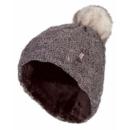Heat Holders W&auml;rmehalter - Damen Strickfleece gef&uuml;tterte Thermo-Bommelm&uuml;tze mit Pom Pom