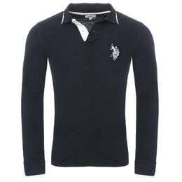 U.S. Polo Assn. Langarm Poloshirt in Navy