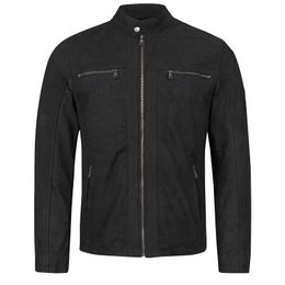 Rock Creek Lederjacke Schwarz
