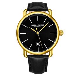 Schwarz und Gelbgold Agent Quartz 42mm