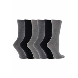 Sanfte Griffigkeit - 6 Paar Damen Sanfte Griffigkeit Nicht Elastische Socken - GG12