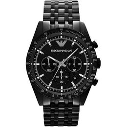 Emporio Armani AR5989 Tazio Chronograph Herrenuhr Schwarz